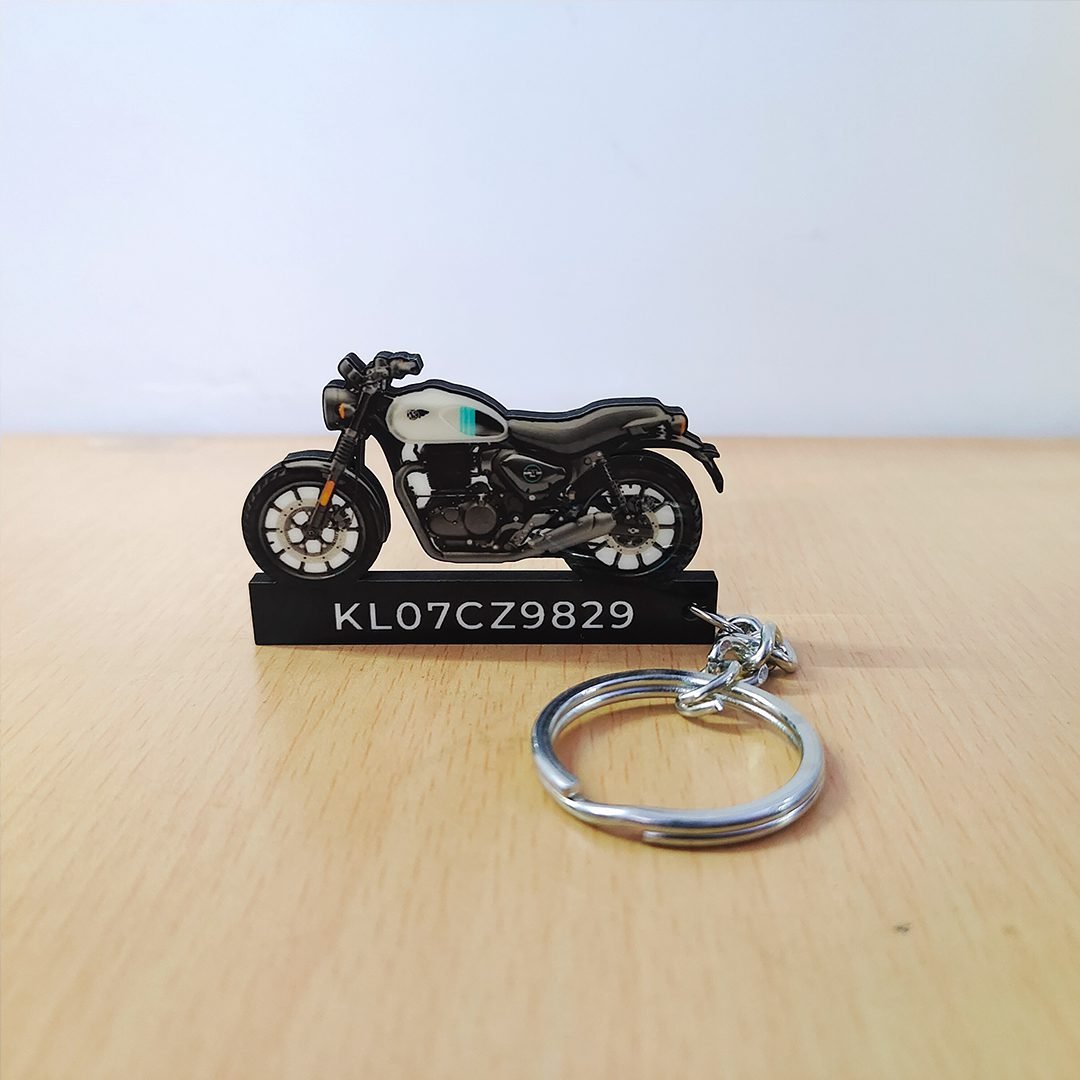 Best Royal Enfield Hunter 350 Dapper Ash Bike Keychain – Osiyankart