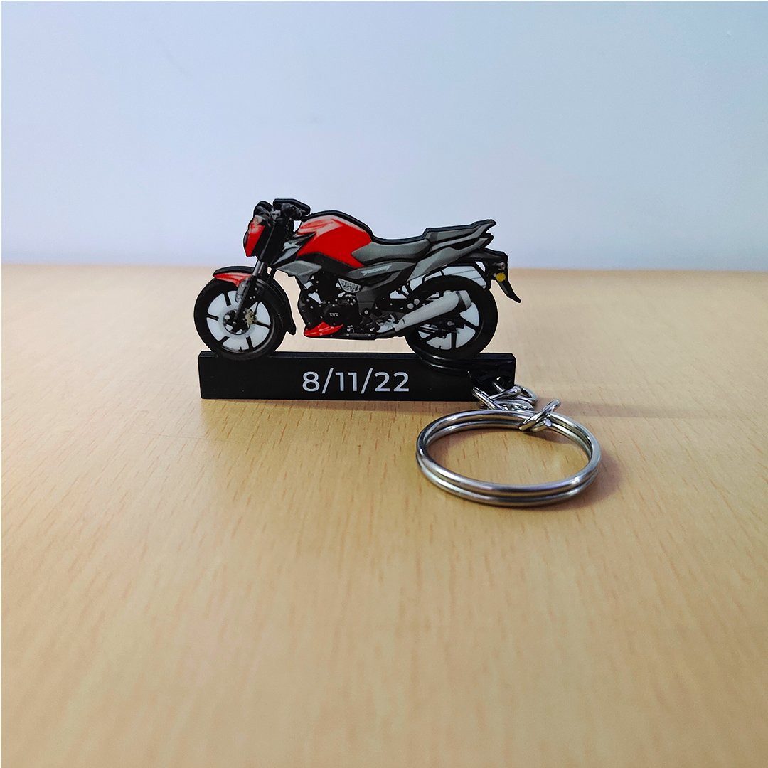 Best TVS Raider 125 Striking Red Bike Keychain – Osiyankart